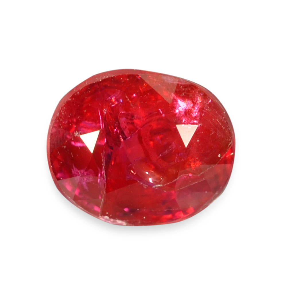 1.03 Ct. Natural Unheated Vivid Intense Red Ruby WITH GLC CERTIFY | eBay